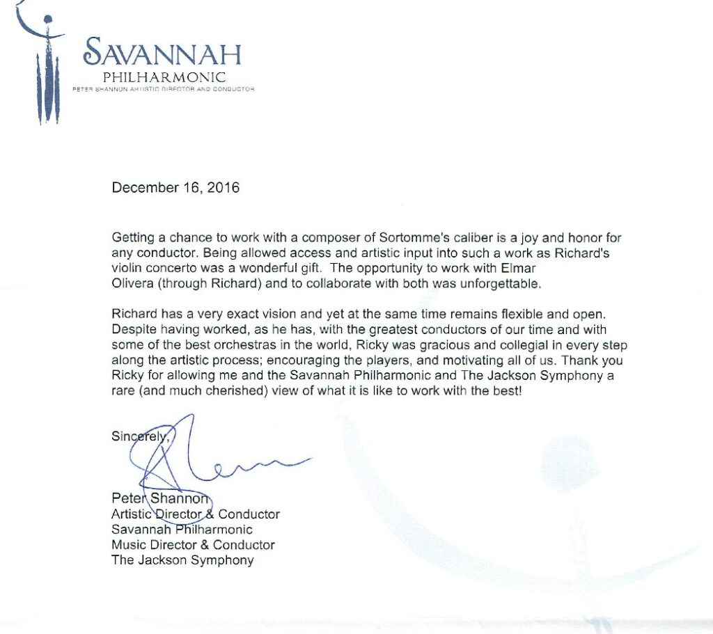 Peter Shannon | The Savannah Philharmonic – Richard Sortomme / Composer